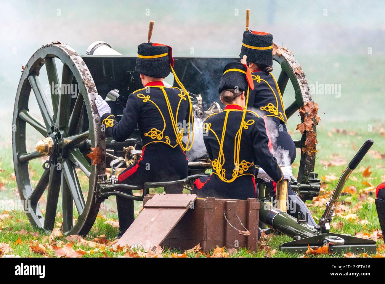 Green Park, Westminster, London, UK. 14th Nov, 2022. A 41-gun salute ...