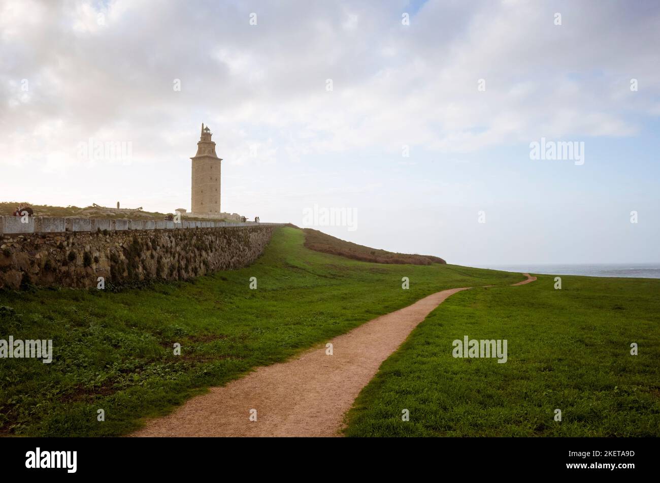A Coruna, Galicia, Spain - February 10th, 2020 : Tower of Hercules ...