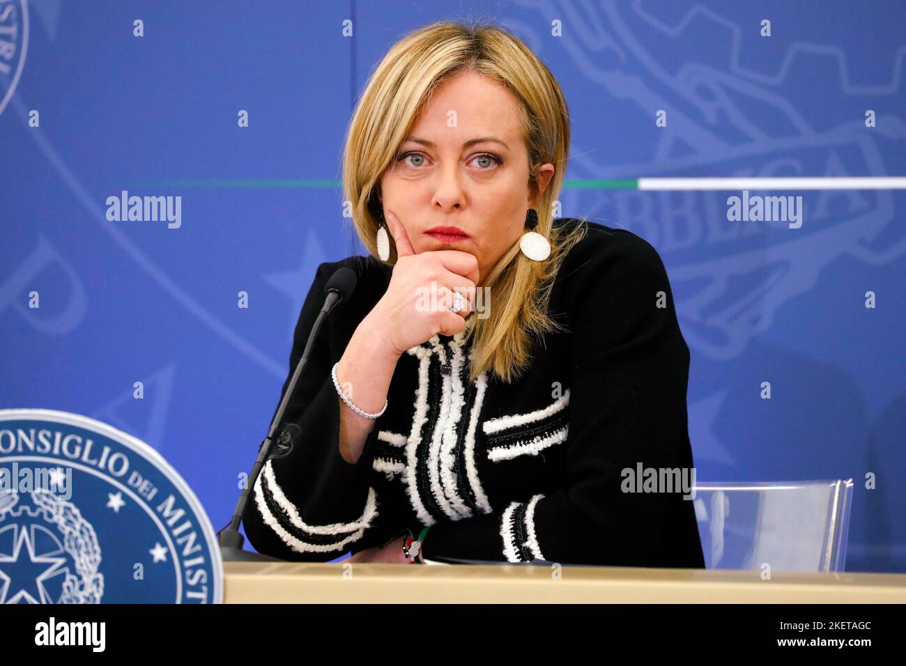 Italy, Rome, November 11, 2022 : Prime Minister Giorgia Meloni meets ...