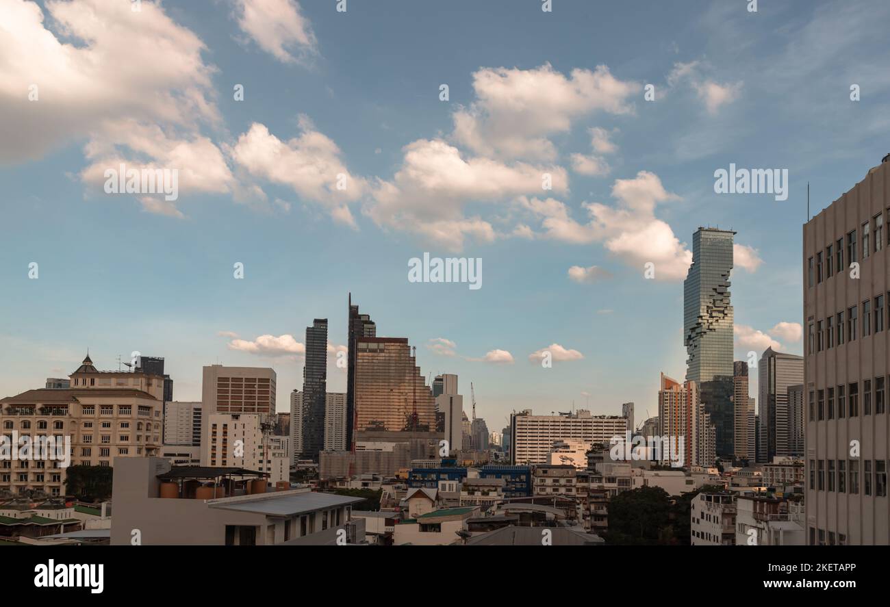 Bangkok, Thailand - 11 Nov 2022 : Architectural view of skyscrapers in ...