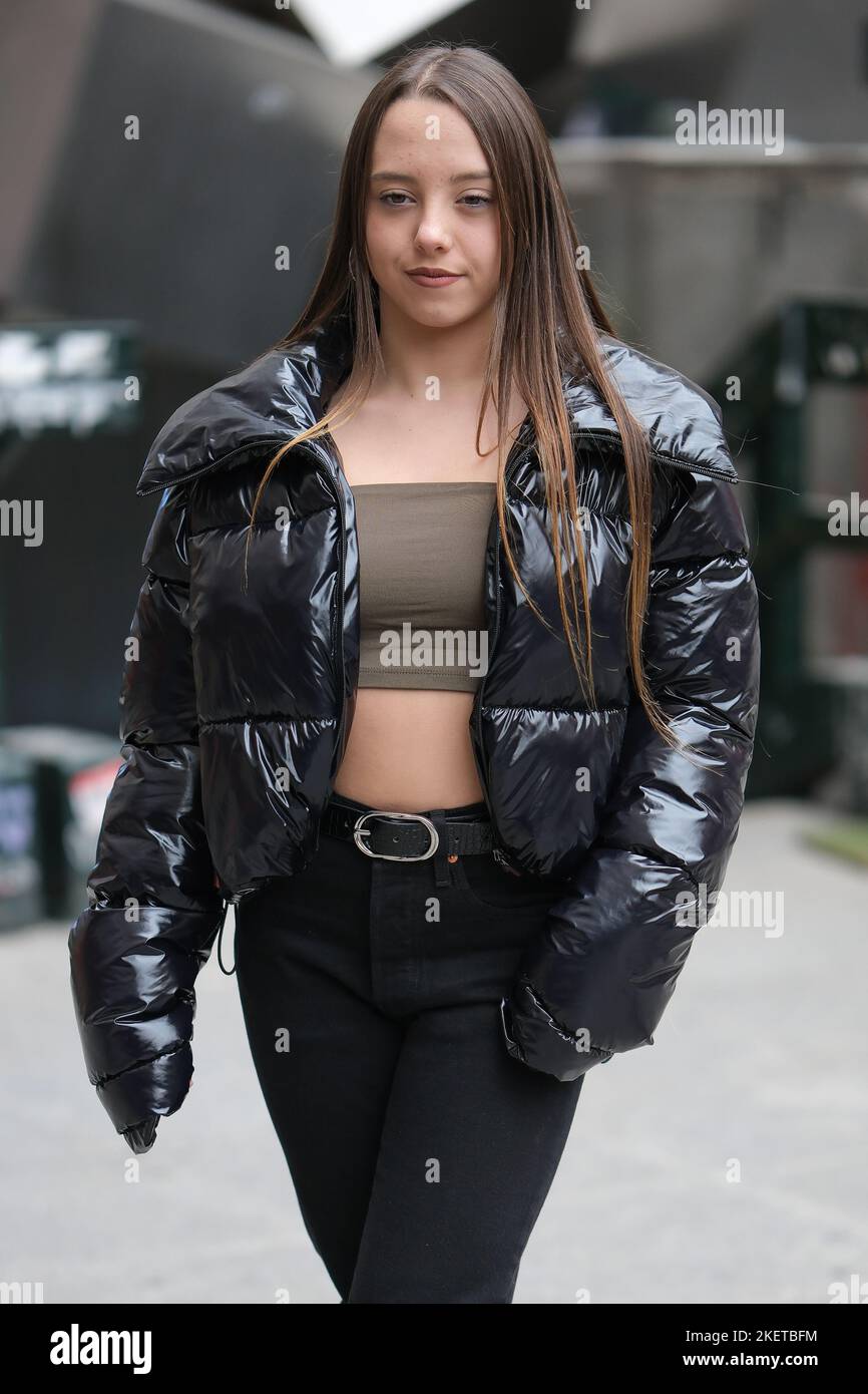 Actress Carla Quilez poses during a portrait session in Plaza de los ...