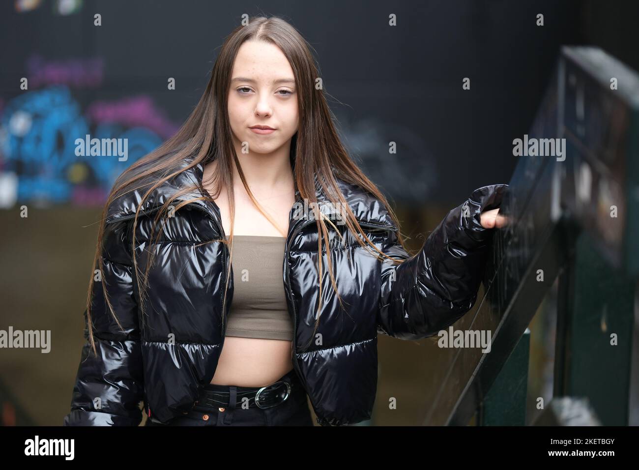 Actress Carla Quilez poses during a portrait session in Plaza de los ...