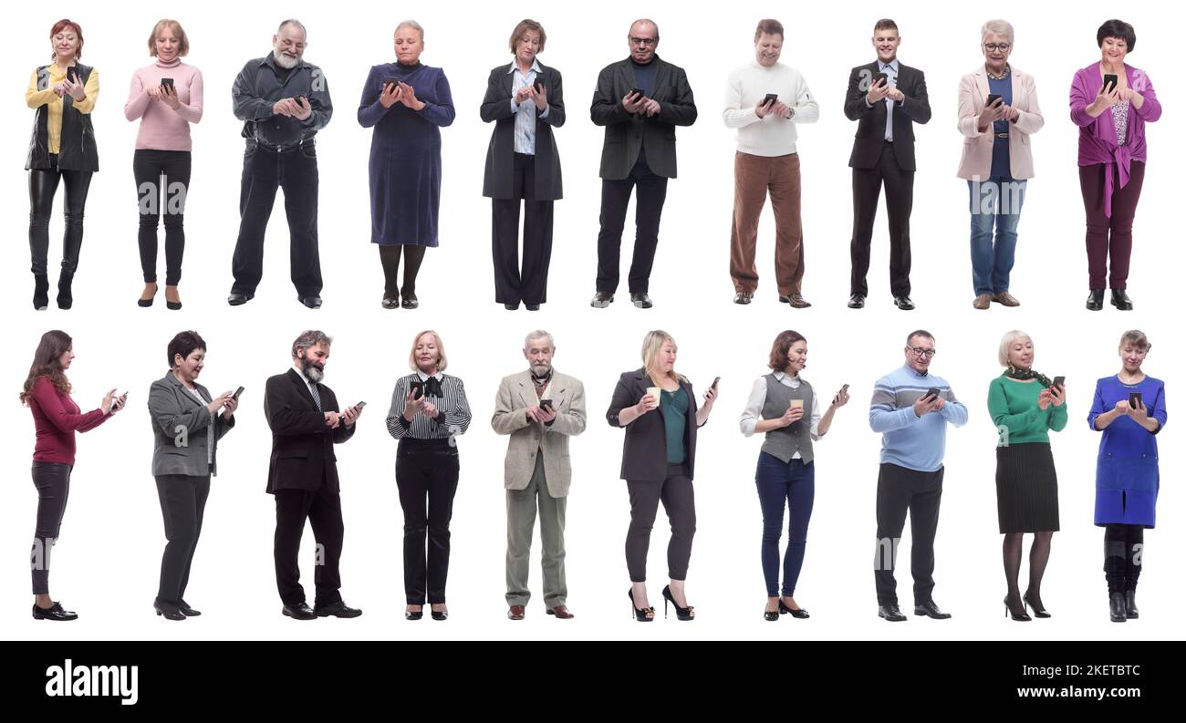 a group of people hold a phone in their hand and look into the phone ...