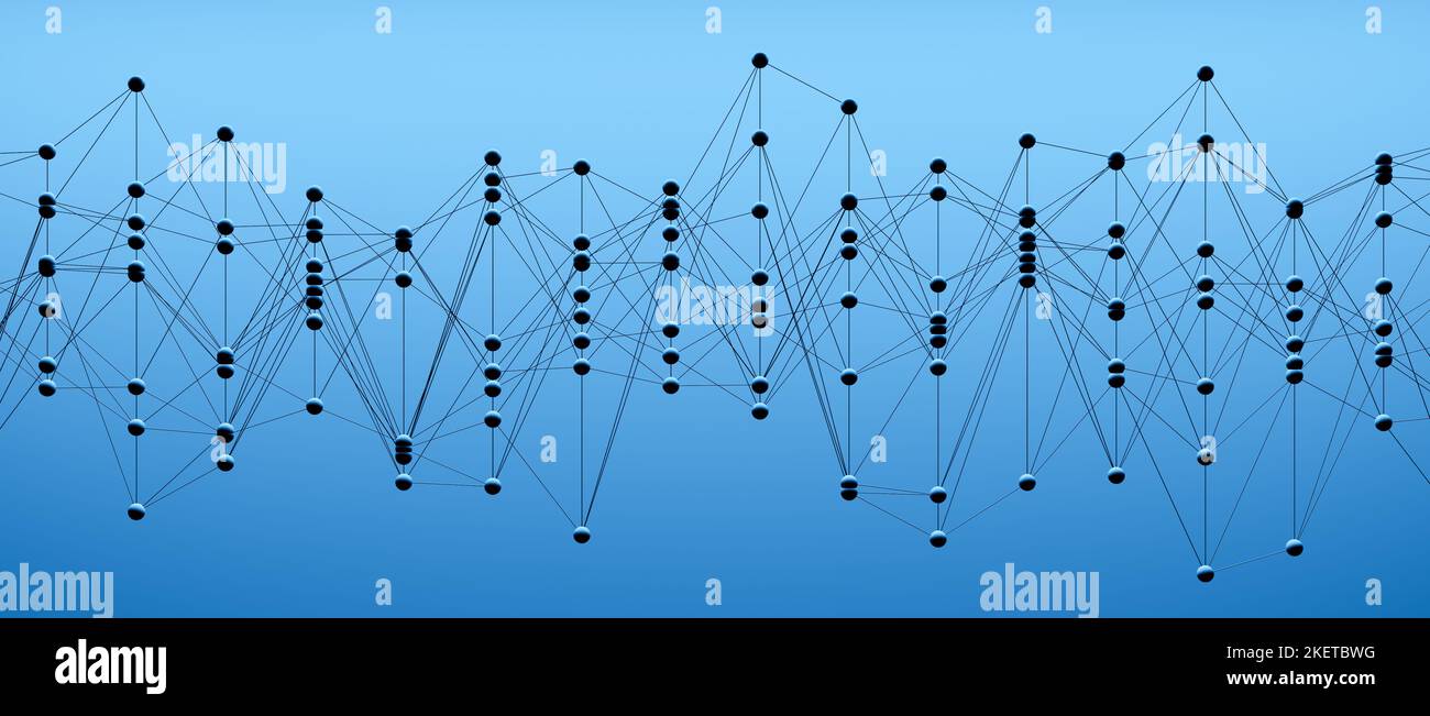 Connected communication networks blue waves hi-res stock photography ...