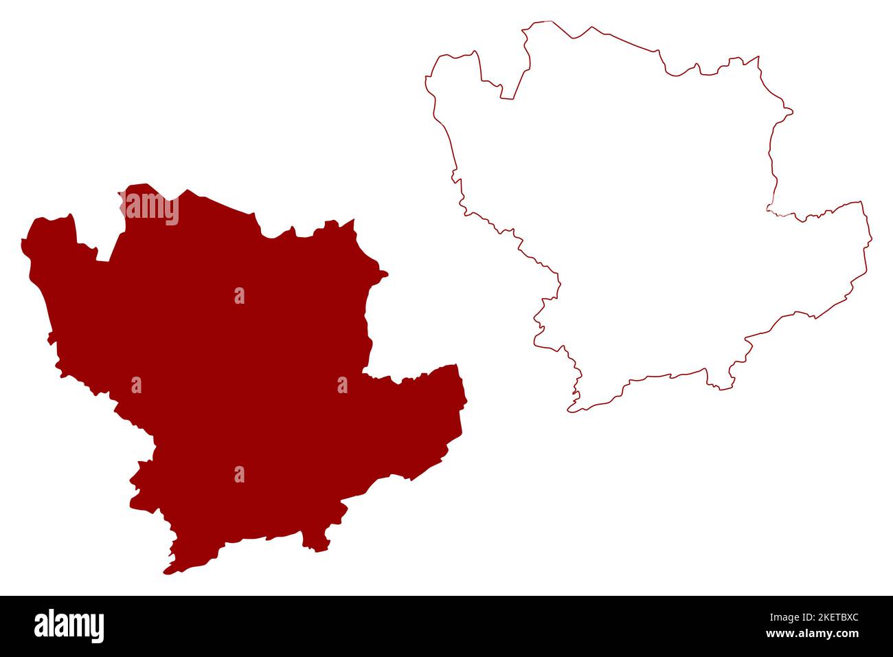 Ryedale outline map Stock Vector Images - Alamy