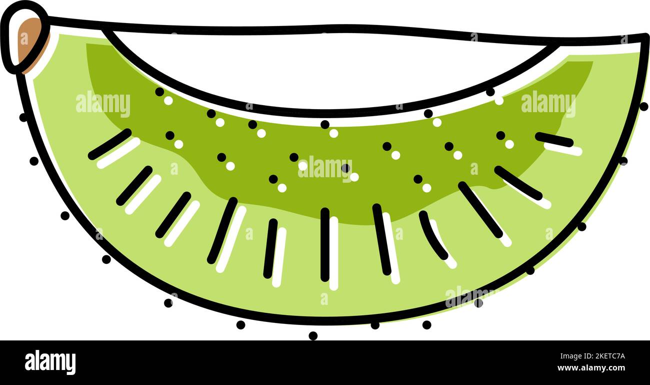 cut fresh kiwi color icon vector illustration Stock Vector Image & Art ...