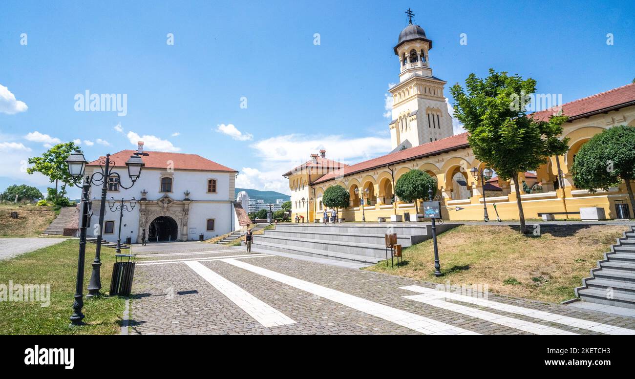 Alba Iulia Medieval Fortress in Transylvania, Romania Stock Photo - Alamy