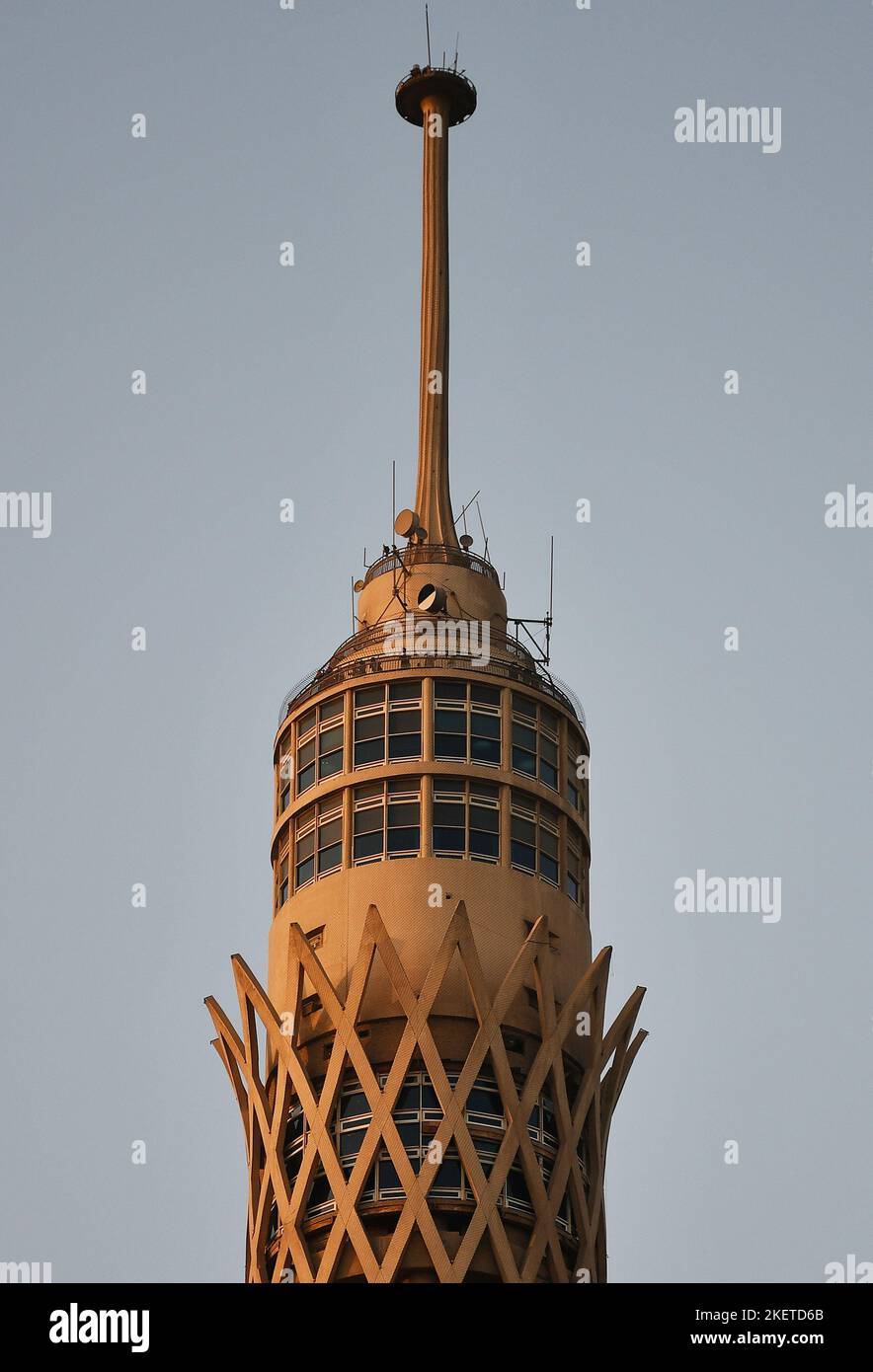 The Cairo Tower, tallest structure in Egypt and North Africa, in Egypt ...