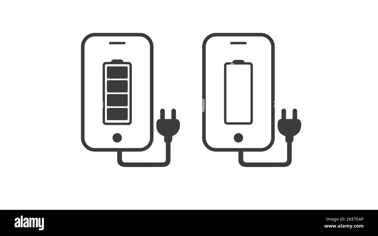 Smartphone Charge Icon. Vector isolated flat editable illustration ...