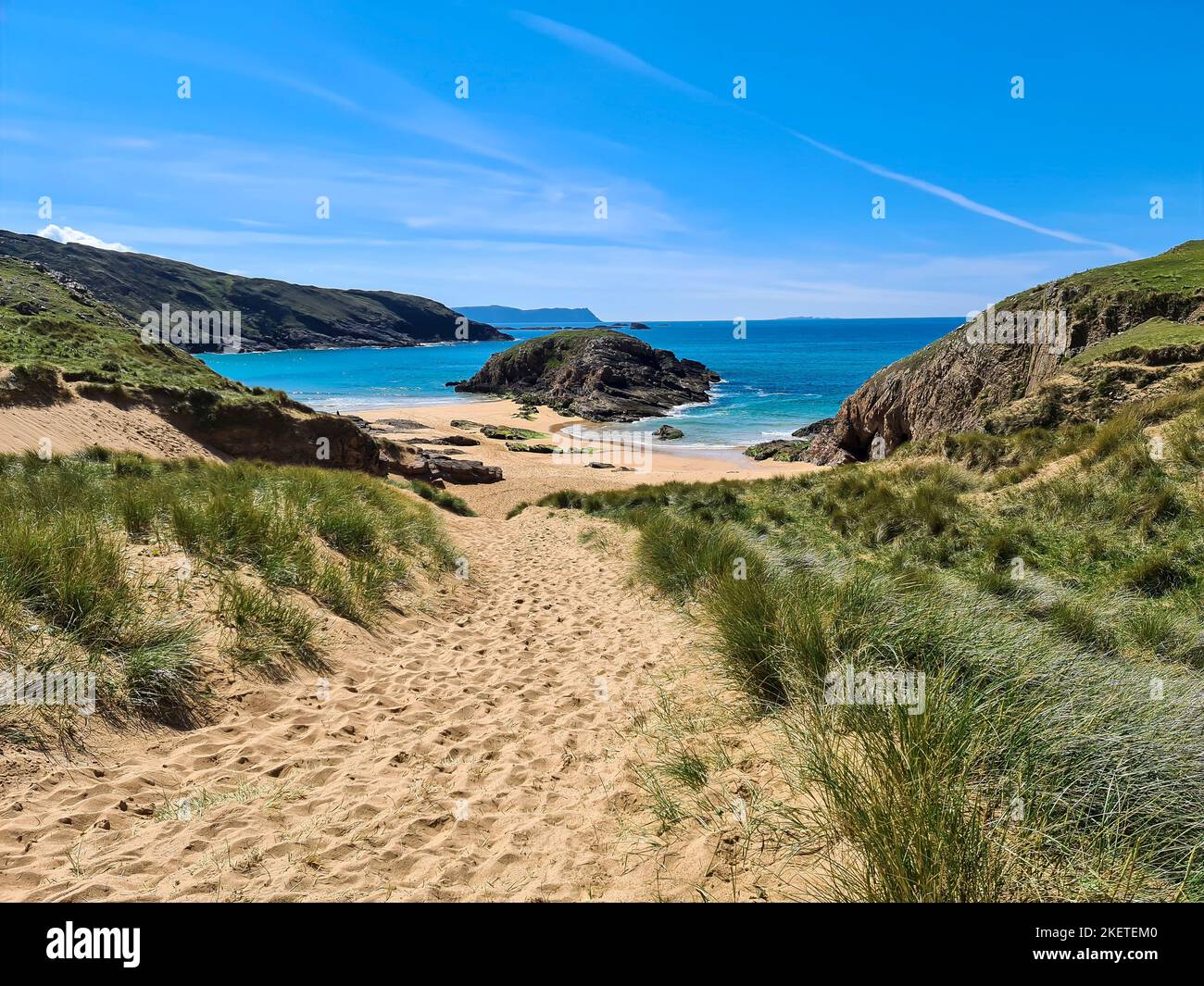 The Murder Hole beach, officially called Boyeeghether Bay in County Donegal, Ireland Stock Photo ...