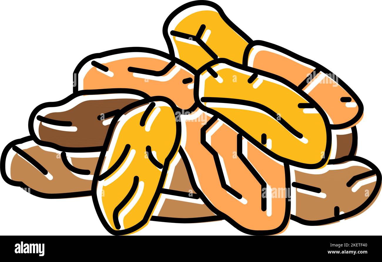 raisins dried fruit color icon vector illustration Stock Vector Image ...