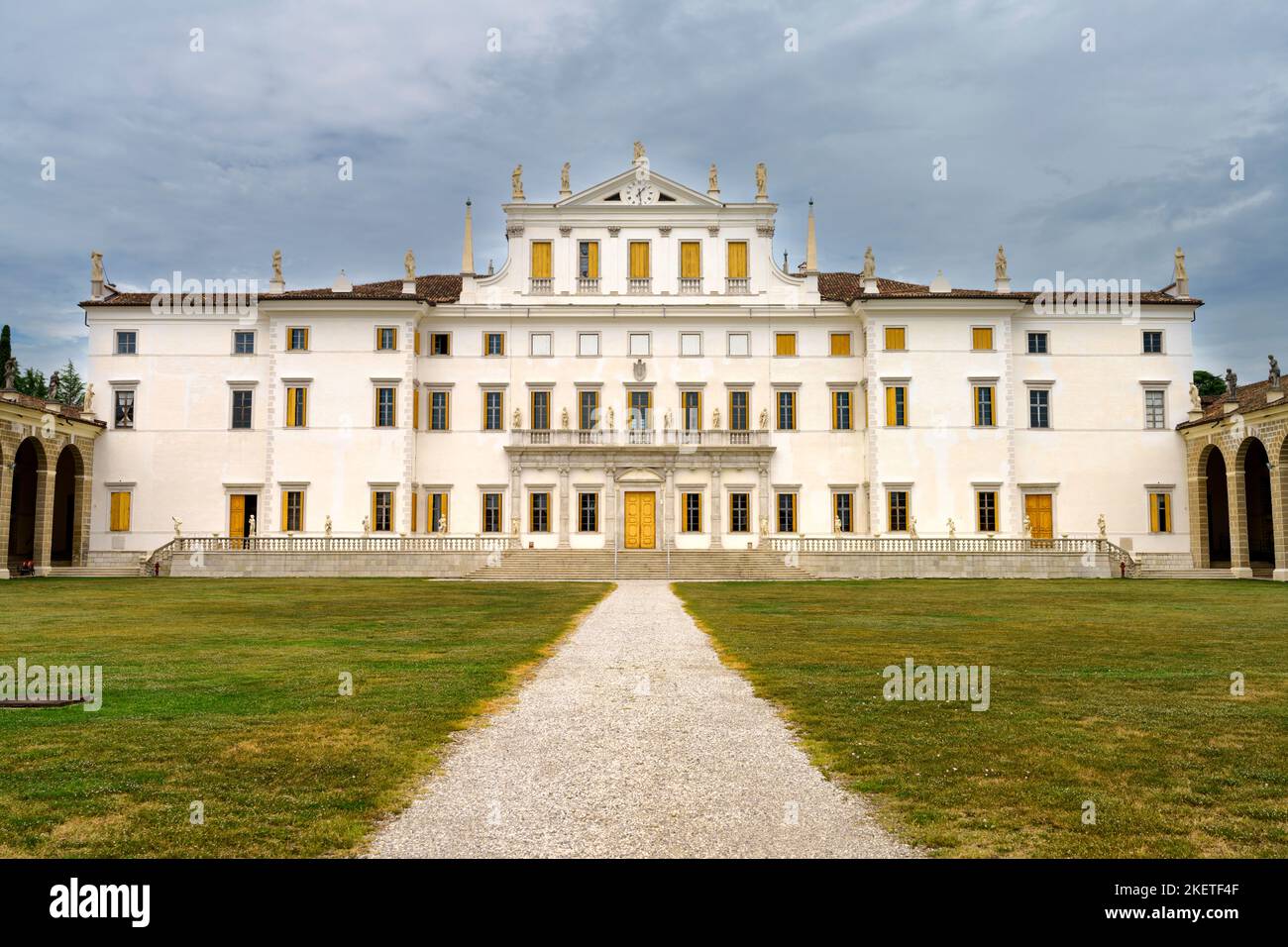 Exterior of the historic Villa Manin at Passariano, in Udine province ...