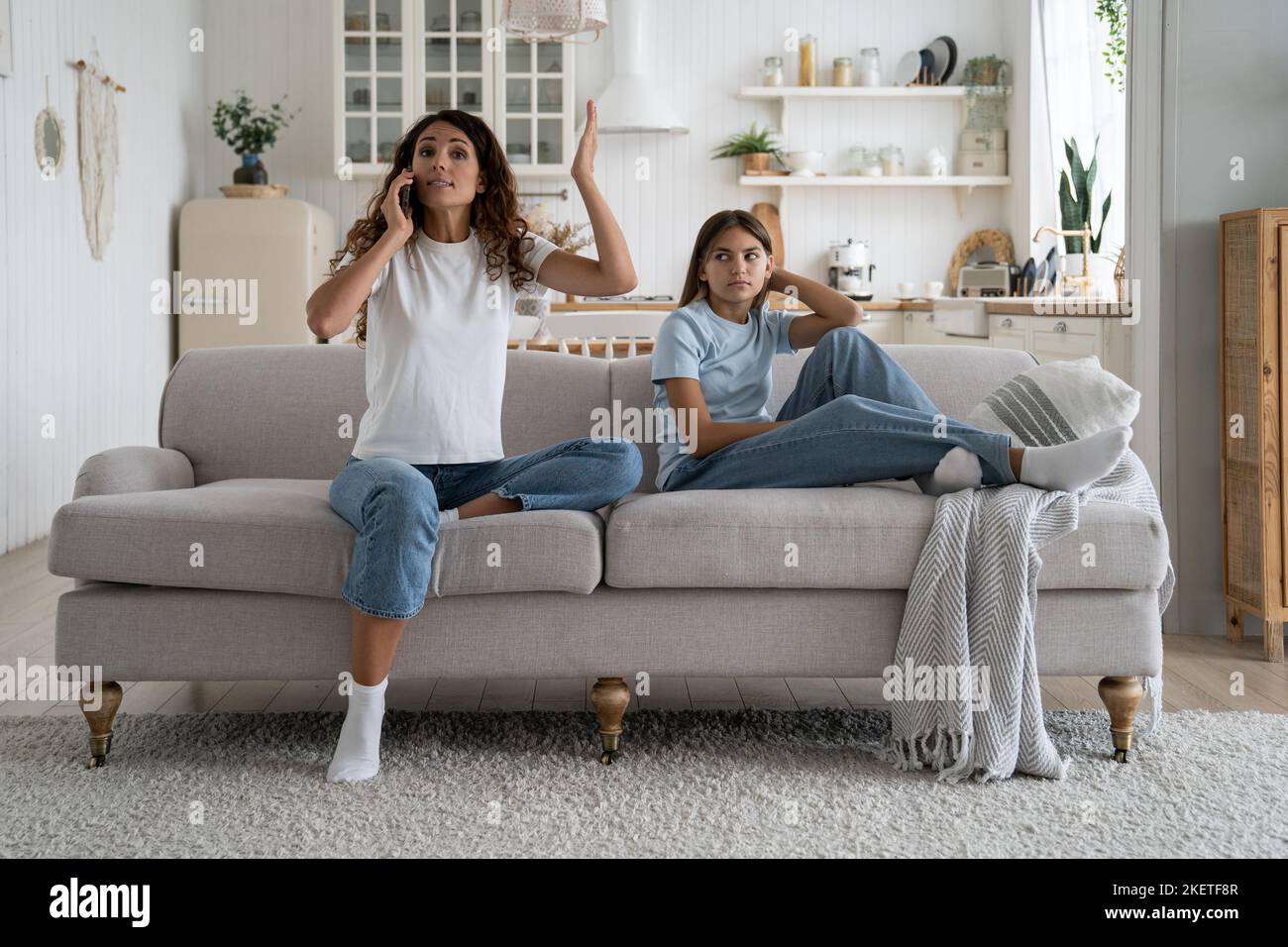 Anxious parent and teacher hi-res stock photography and images - Alamy