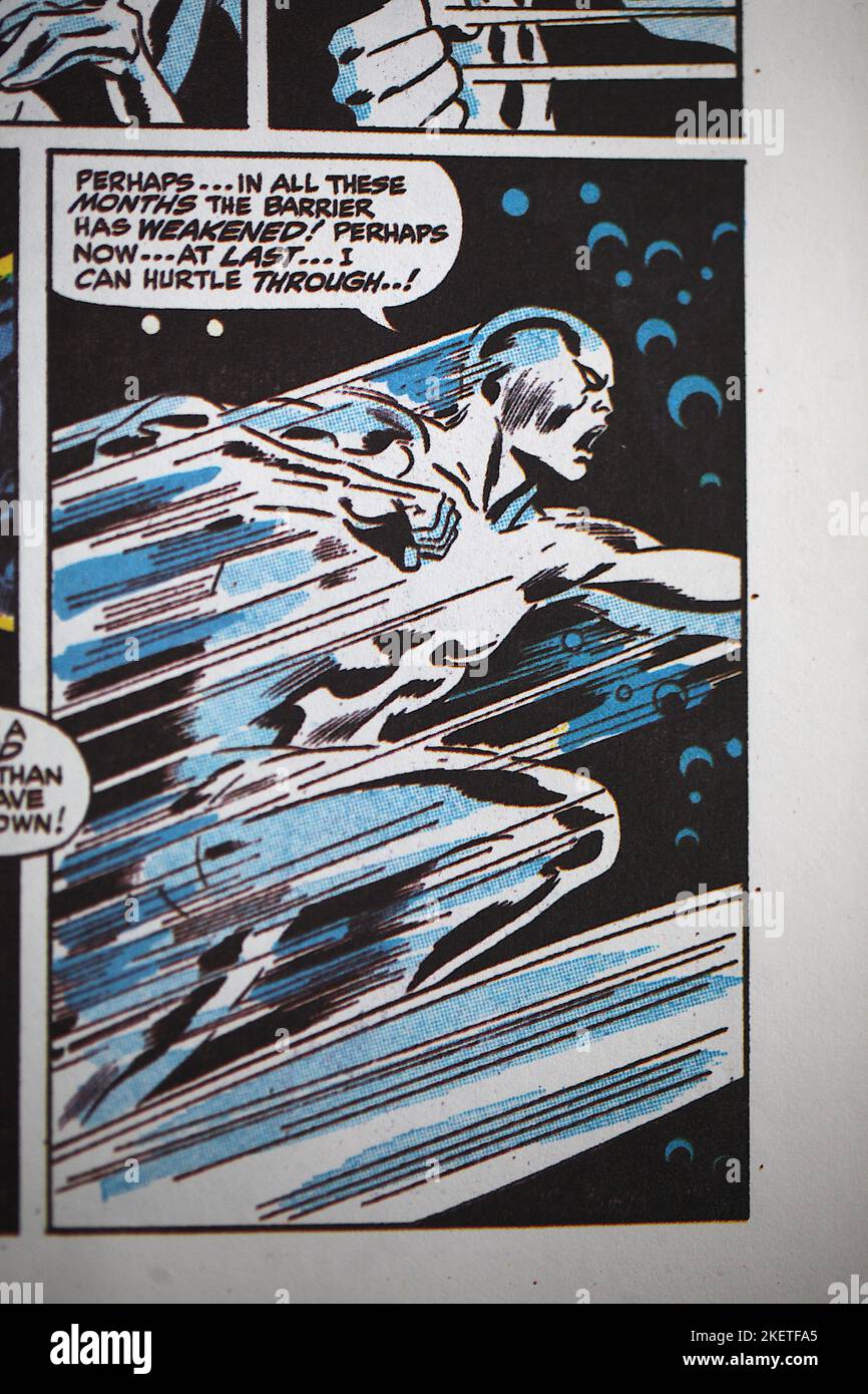 Silver surfer cartoon hi-res stock photography and images - Alamy