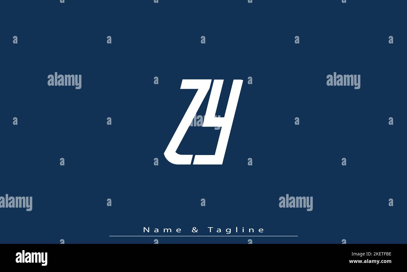 Alphabet letters Initials Monogram logo ZY , YZ Stock Vector Image ...