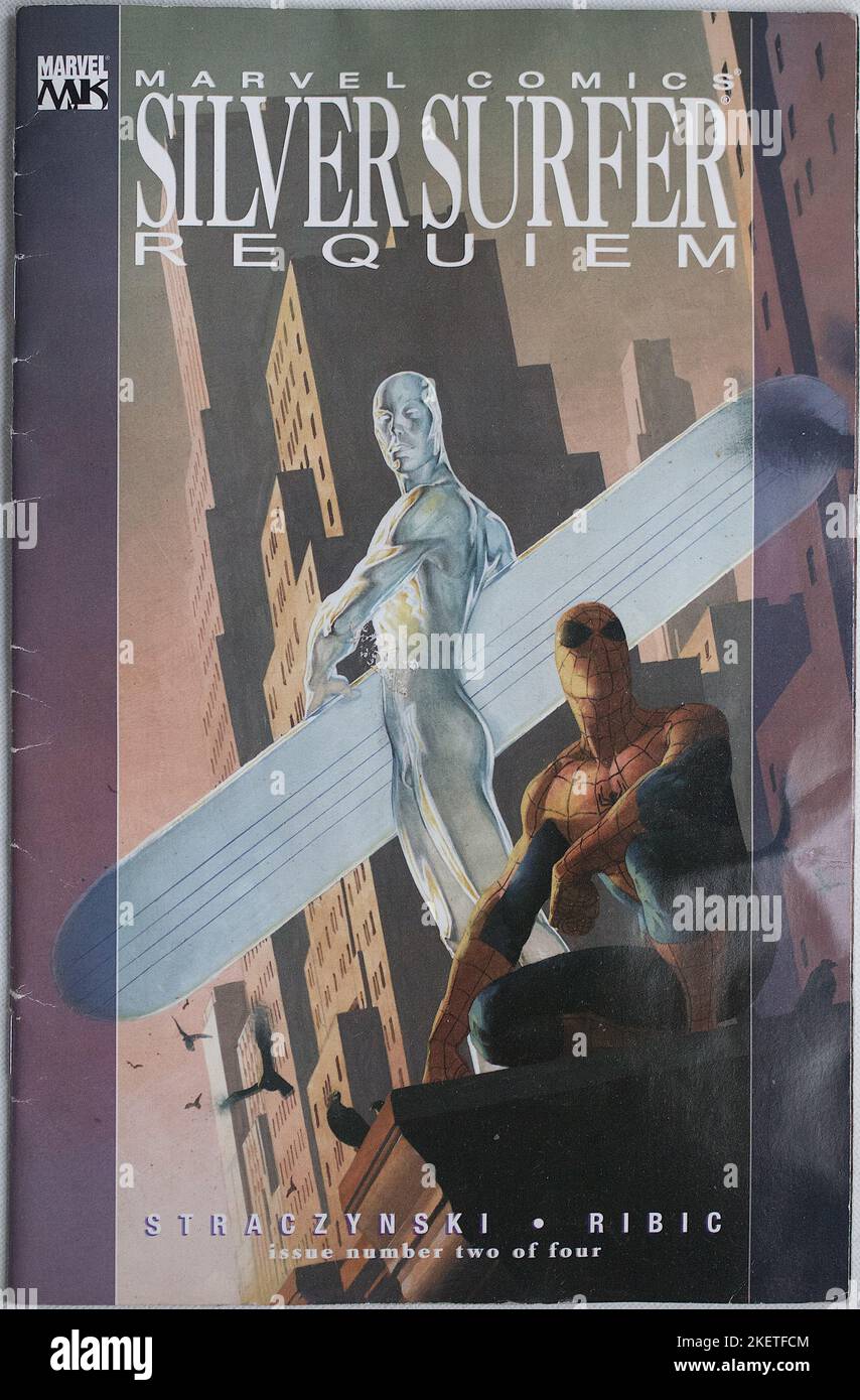 Silver surfer cartoon hi-res stock photography and images - Alamy