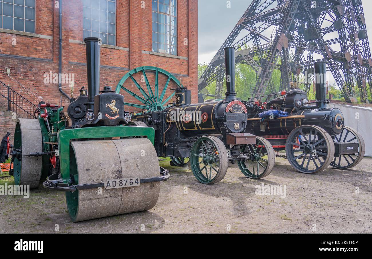 Traction Engines of different makes and types Stock Photo - Alamy