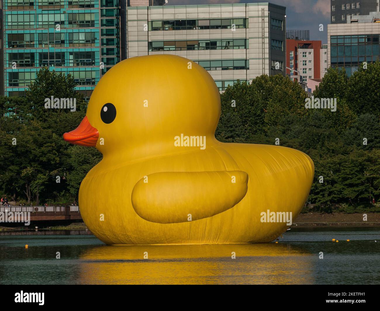 Seoul, South Korea - Oct.07.2022: The rubber duck project in Seoul ...
