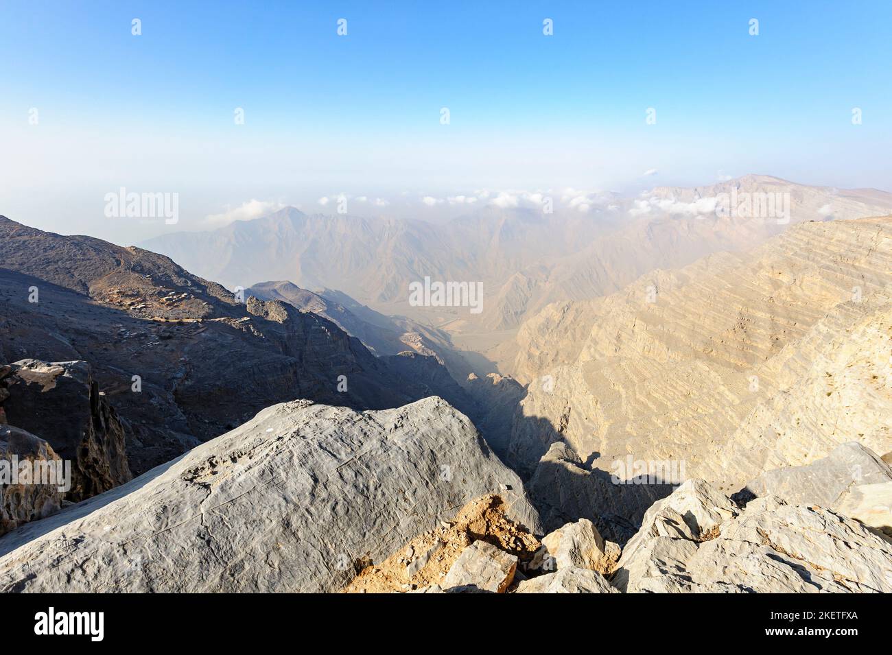 Jebel Jais (1,911m 6,268 feet) is the UAE’s tallest mountain and it is ...