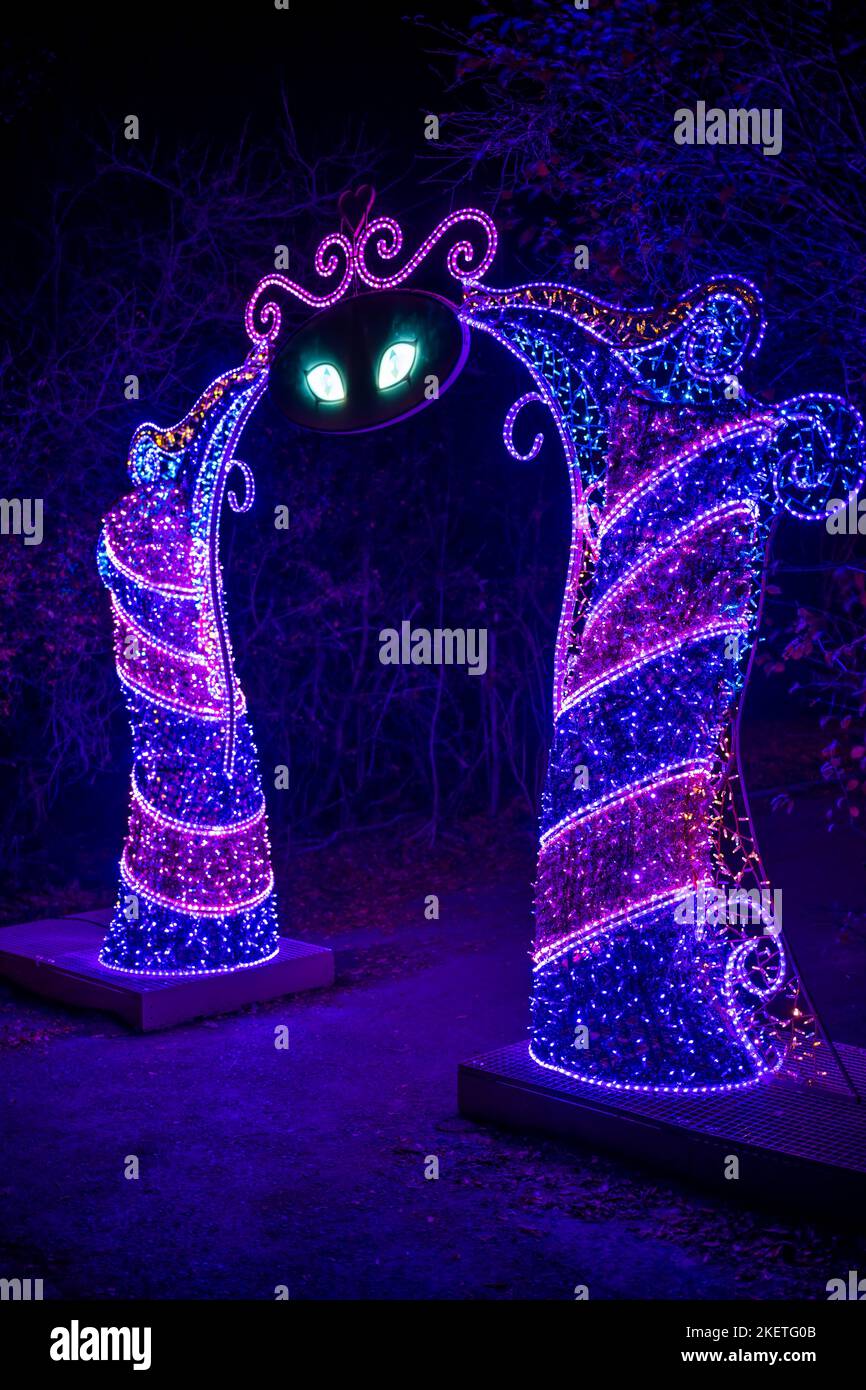 Prague, Czech republic - November 9, 2022: People are walking in Lumina ...