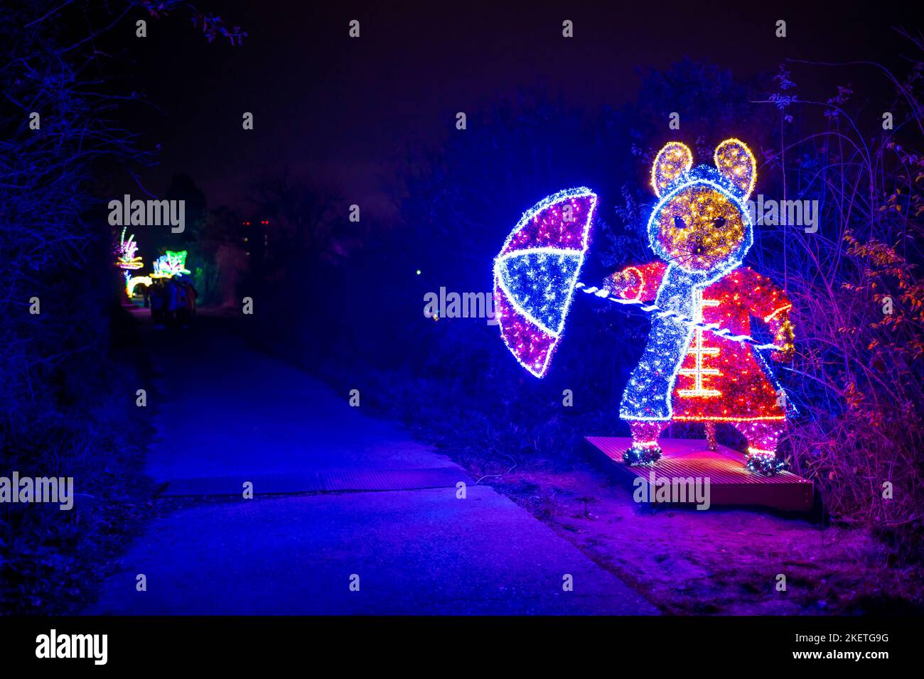 Prague, Czech republic - November 9, 2022: People are walking in Lumina ...
