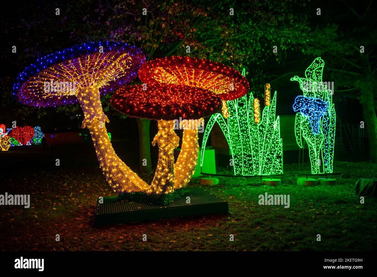 Prague, Czech republic - November 9, 2022: People are walking in Lumina ...