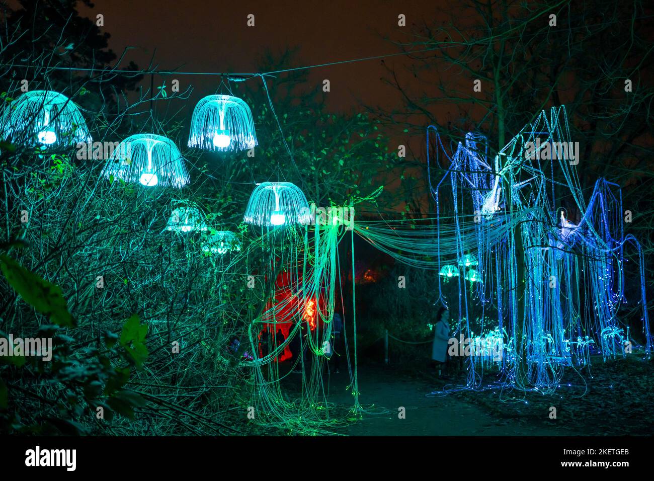 Prague, Czech republic - November 9, 2022: People are walking in Lumina ...