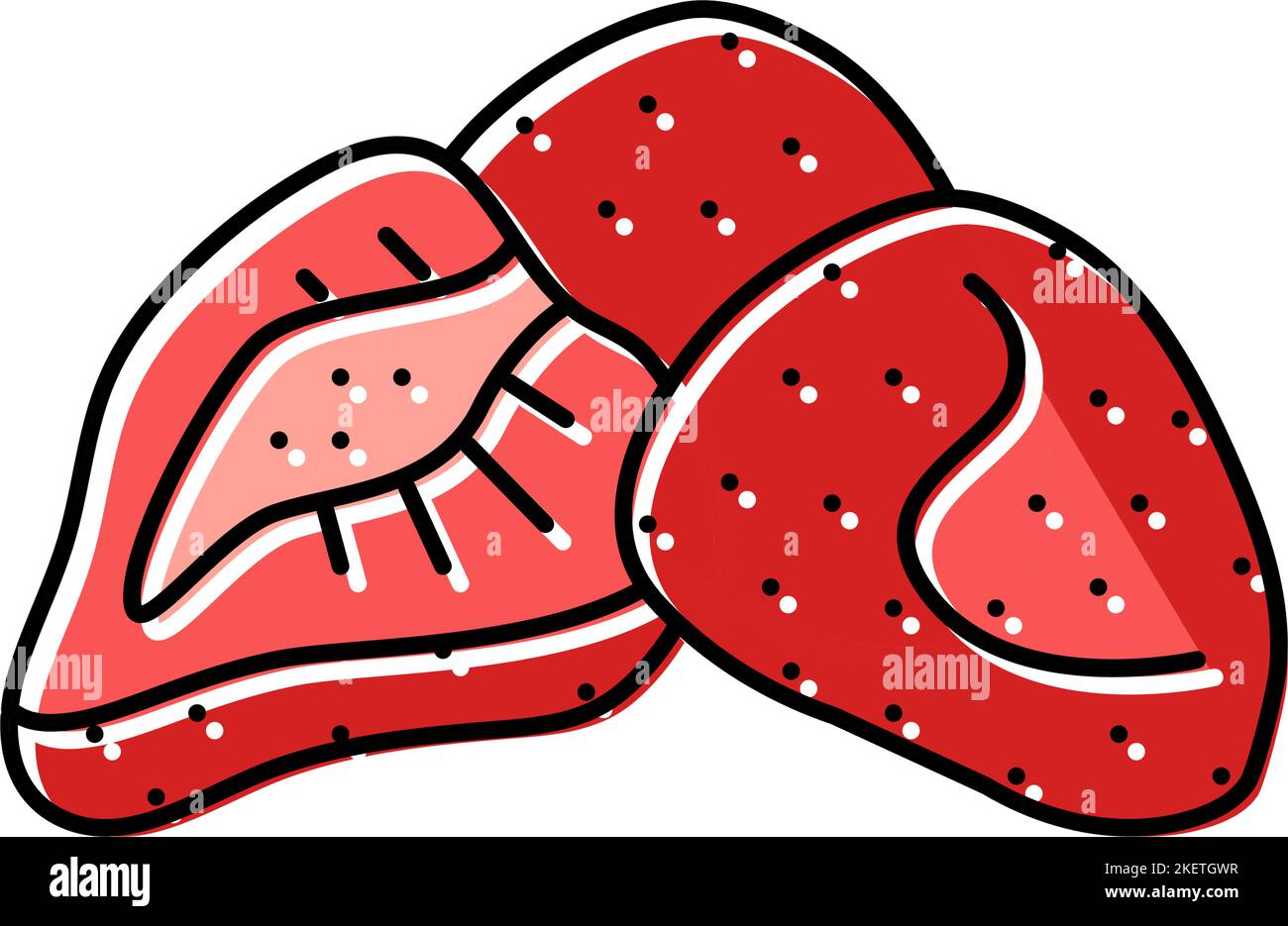Dry strawberry Stock Vector Images - Alamy