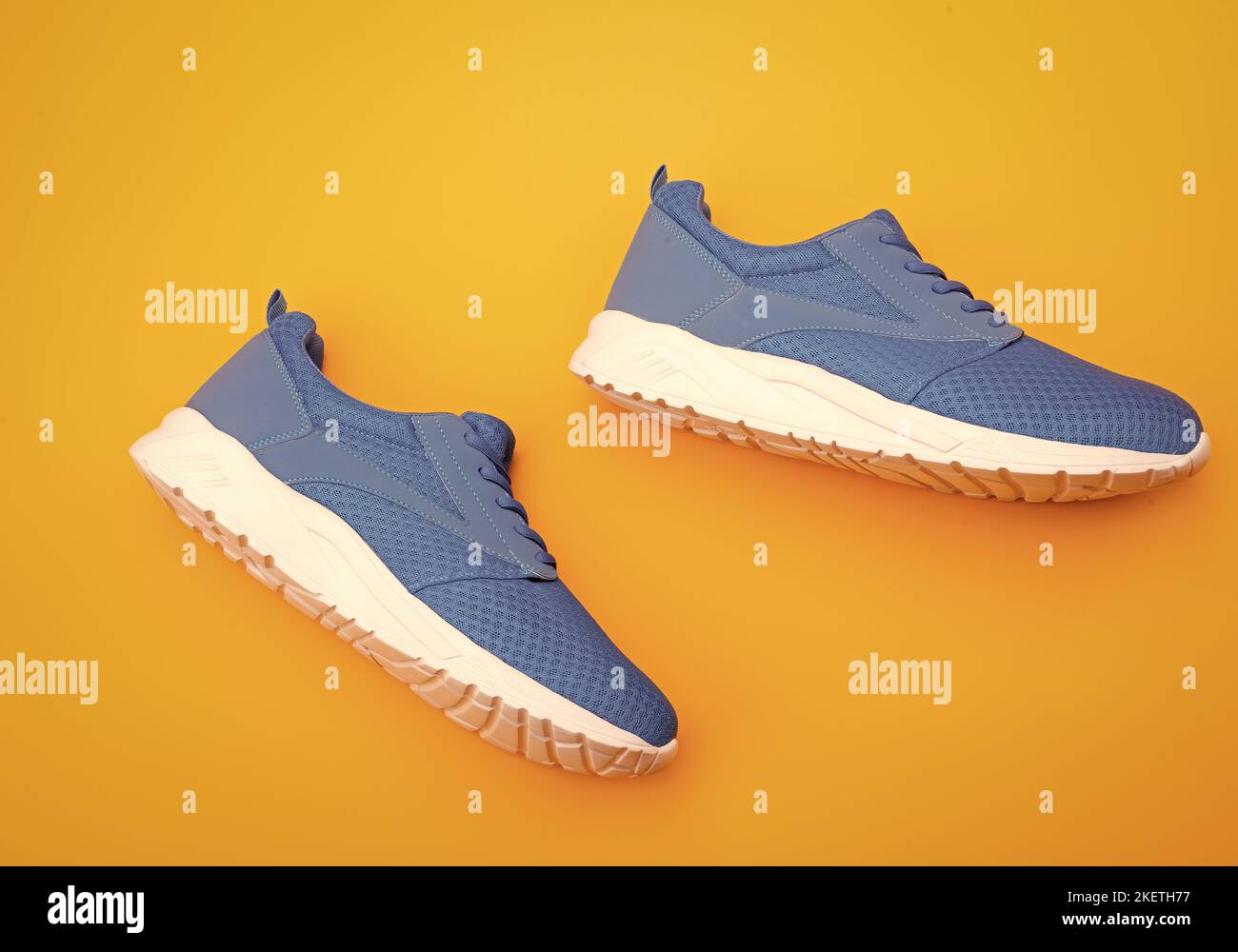 athletic footgear for running. pair of comfortable sport shoes. sporty ...