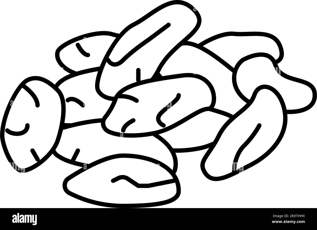 Dry goji fruit berry Black and White Stock Photos & Images - Alamy