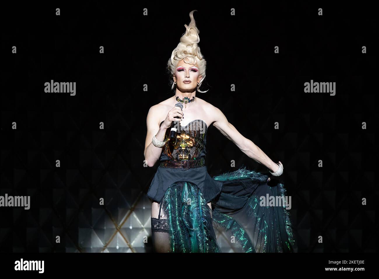 Paris, France, June 8, 2022, Show Drag Queen, Alice Psycho, François ...