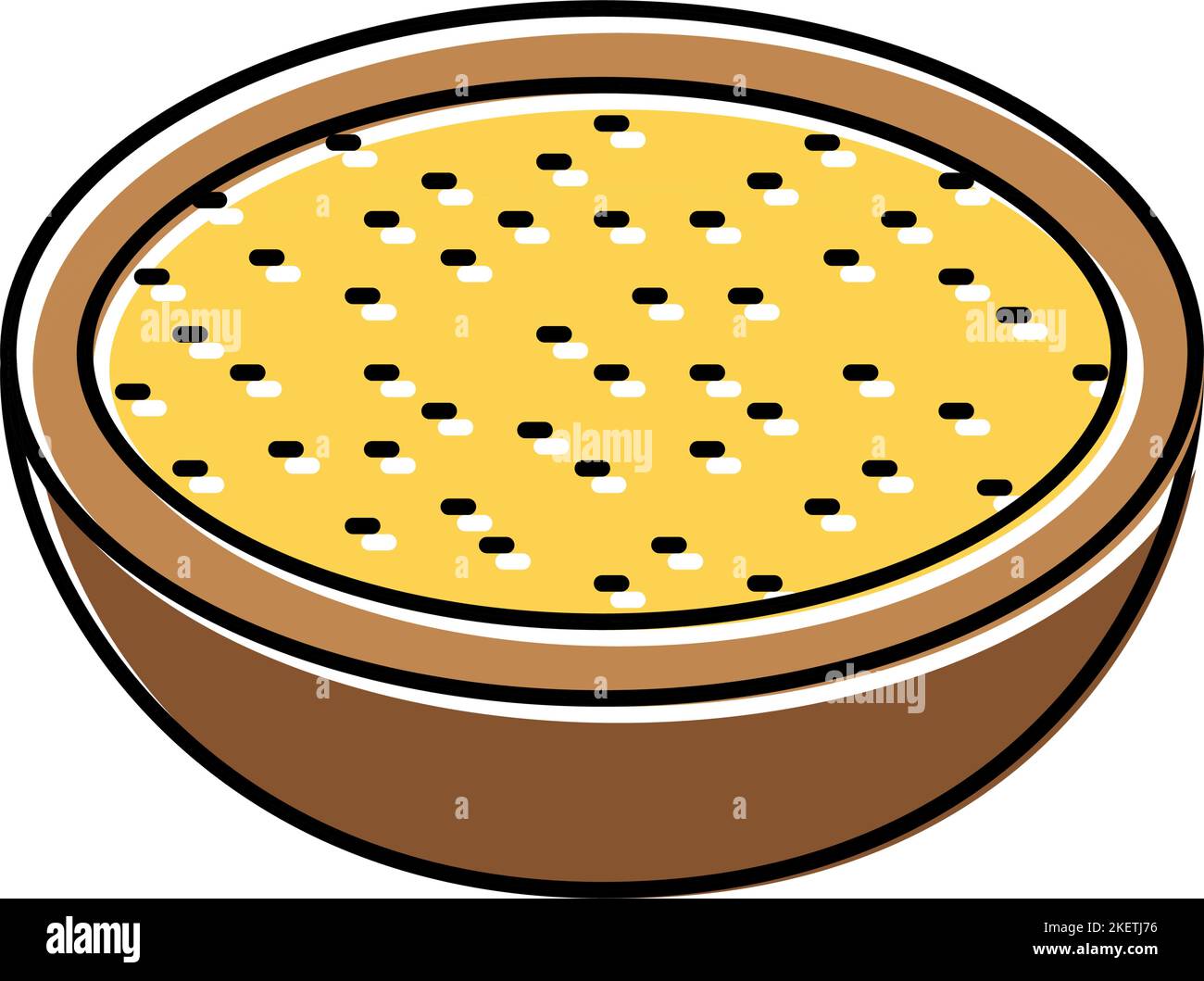 bowl barley grain color icon vector illustration Stock Vector Image ...