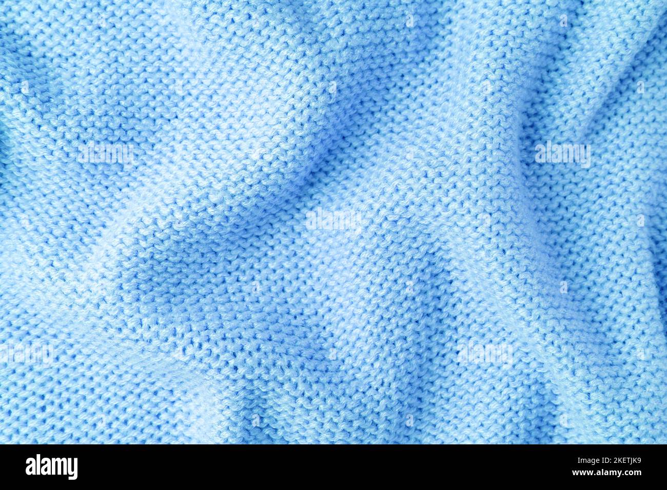Blue wool knitted fabric texture hi-res stock photography and images ...