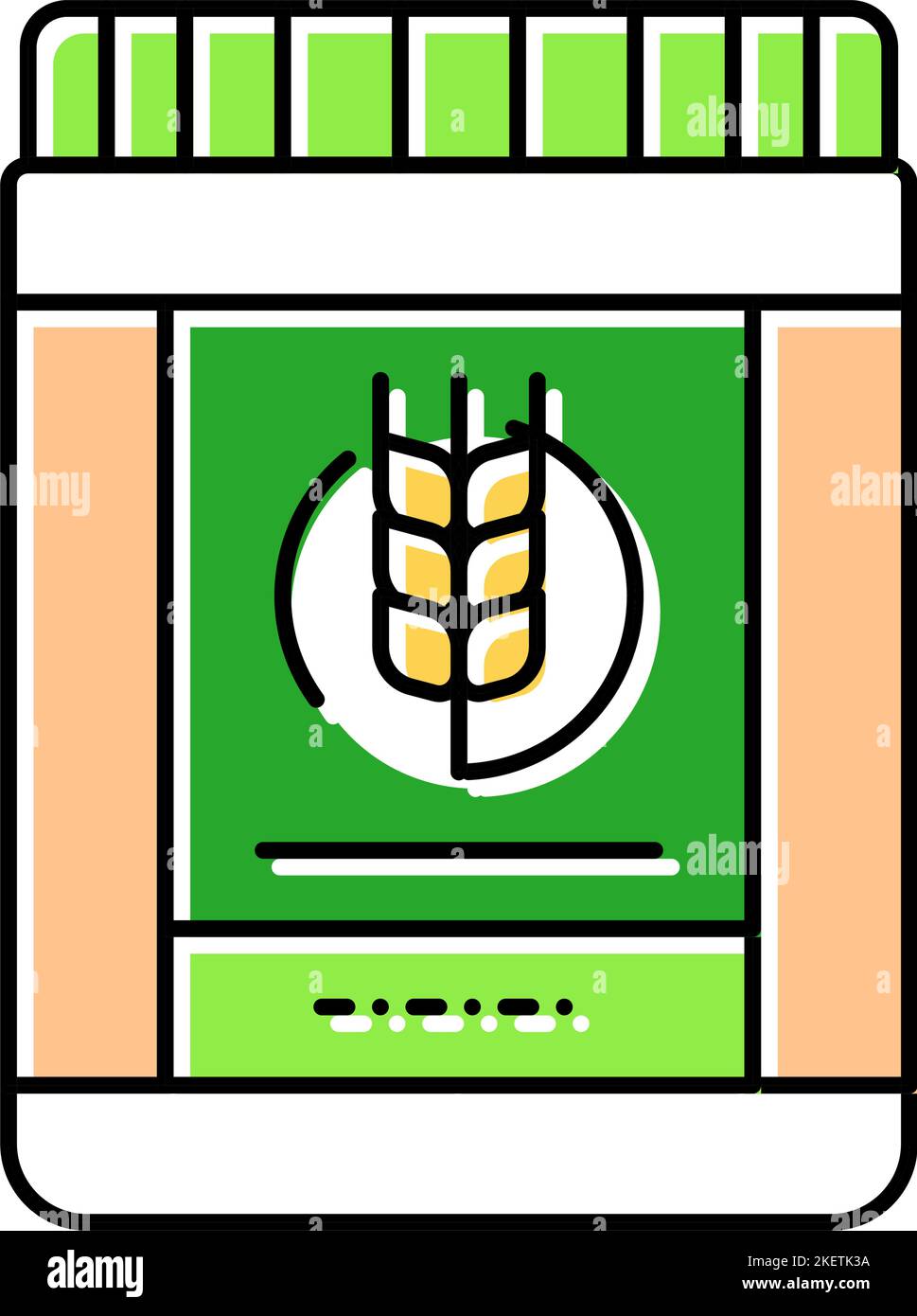 grass juice barley color icon vector illustration Stock Vector Image ...
