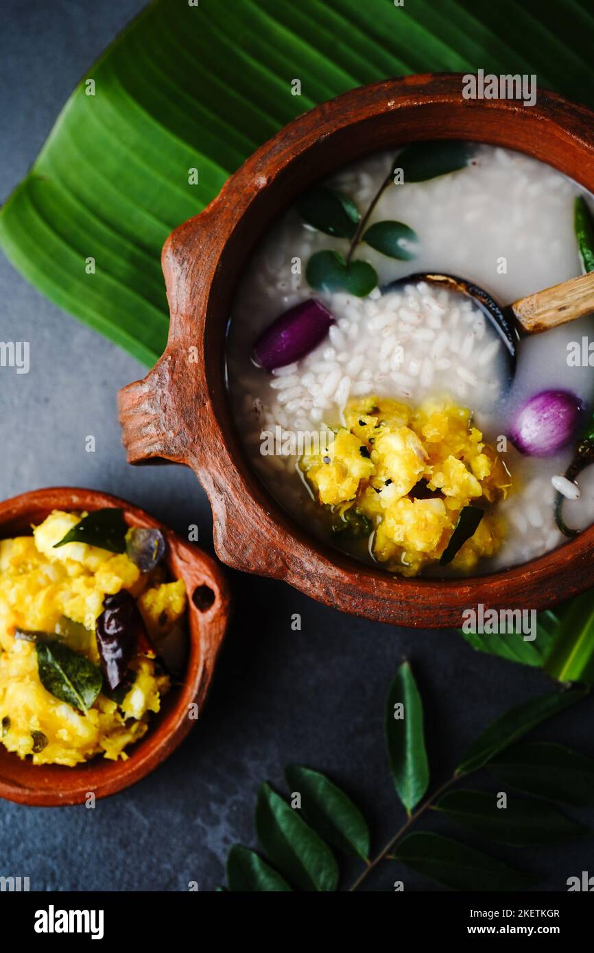 Kanji and Kappa- traditional kerala comfort food porridge with yucca ...