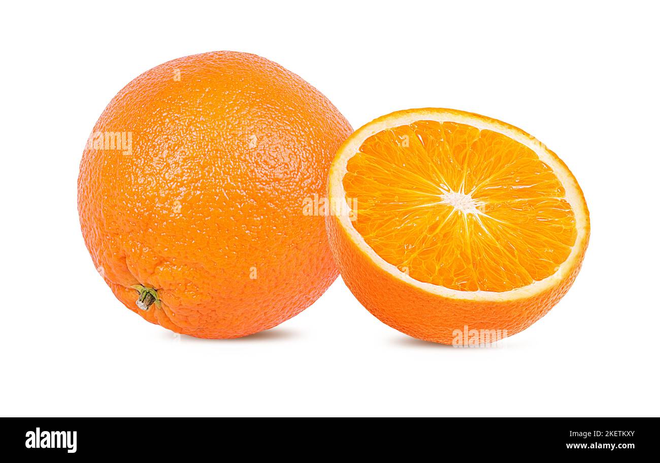orange fruit isolate on white background Stock Photo - Alamy