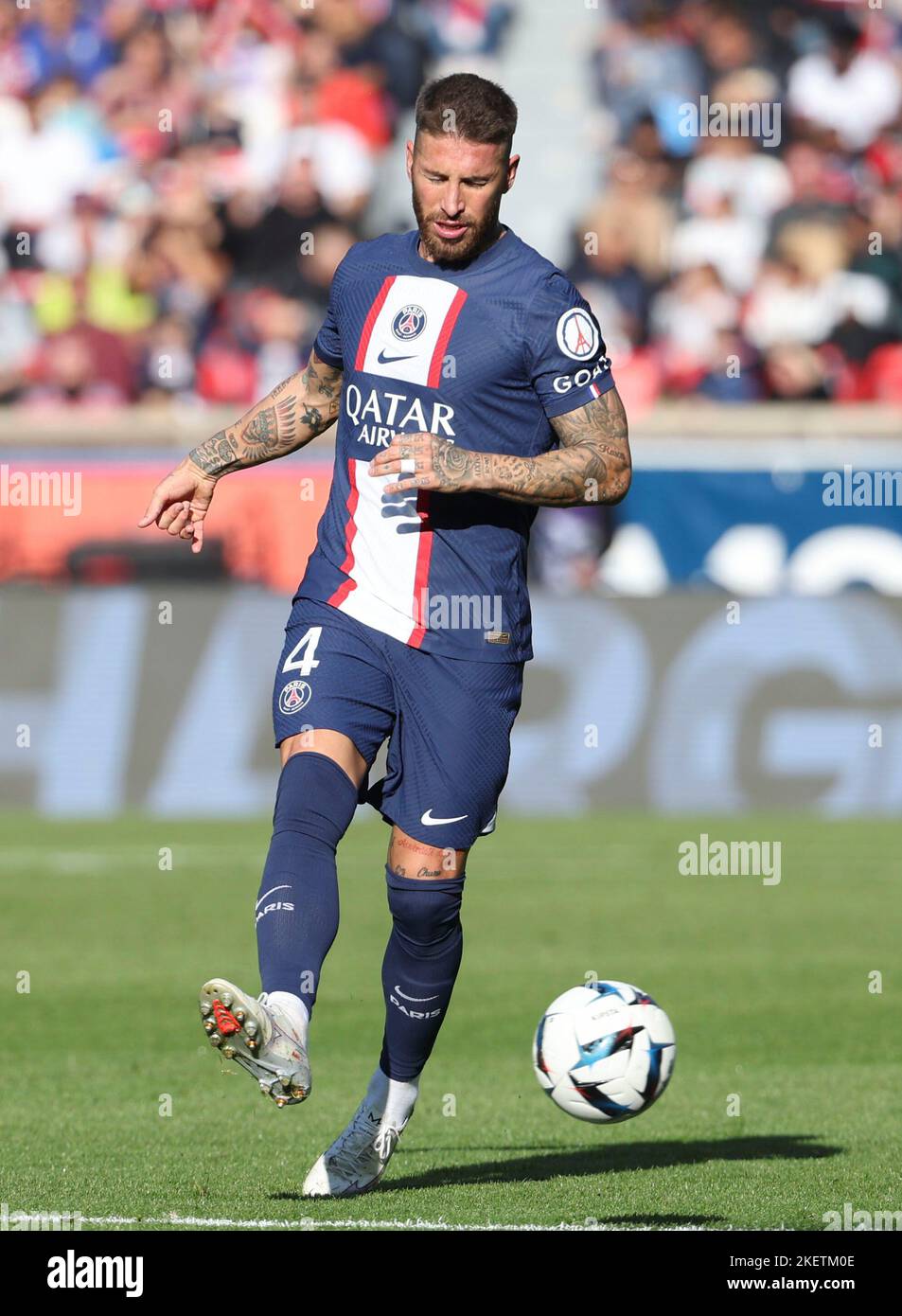 Sergio Ramos of PSG during the French championship Ligue 1 football ...
