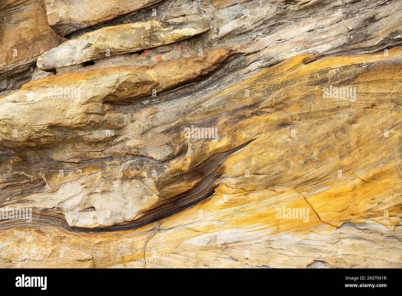 Layers of sediments deposited during the Jurassic era are typical of an ...