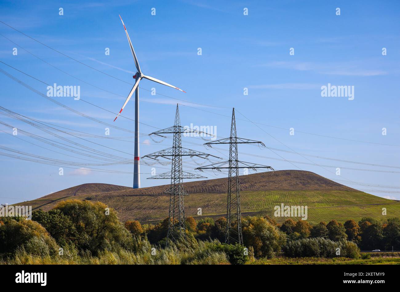 Gladbeck, Ruhr area, North Rhine-Westphalia, Germany - Wind turbine on ...