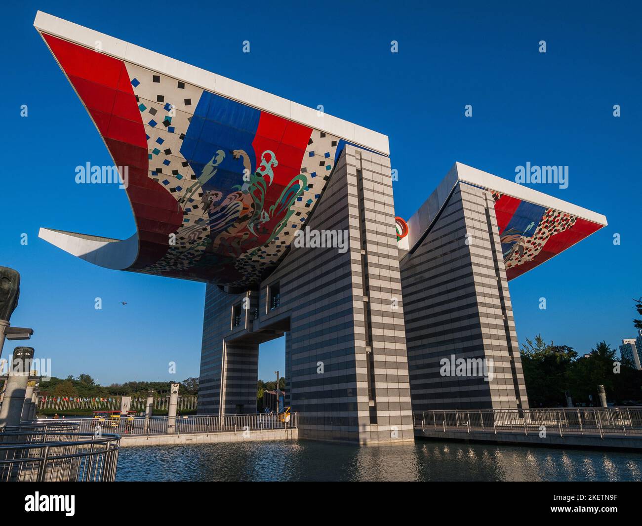 Seoul, South Korea - Oct.17.2022: World Peace Gate in Olympic park ...