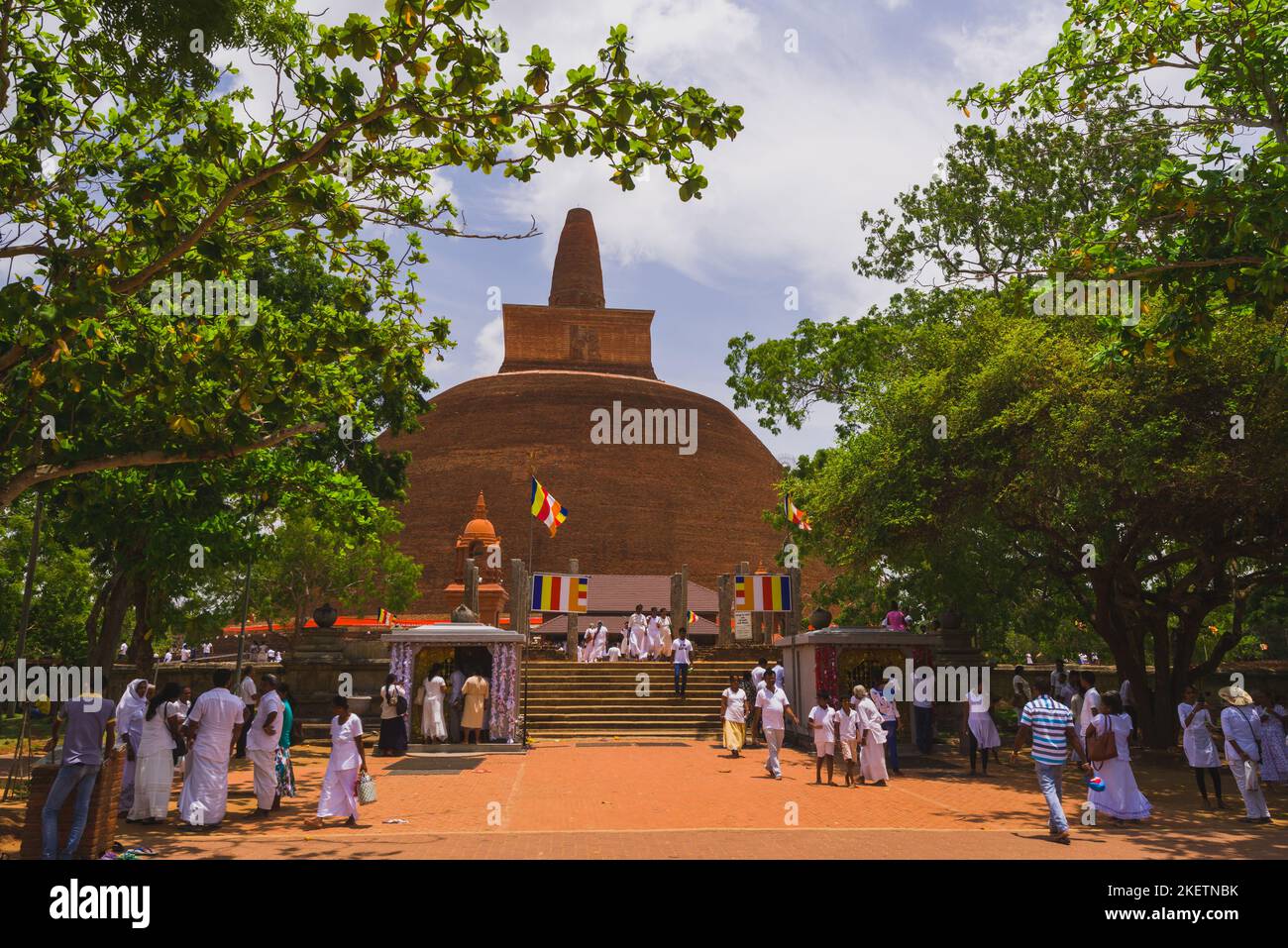 Panoramic view at the Jethawanaramaya Dagaba in Anuradhapura, Sri Lanka ...