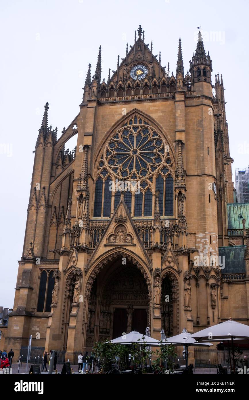Cathedral, Metz, Moselle, Lorraine, Grand Est region, France Stock ...