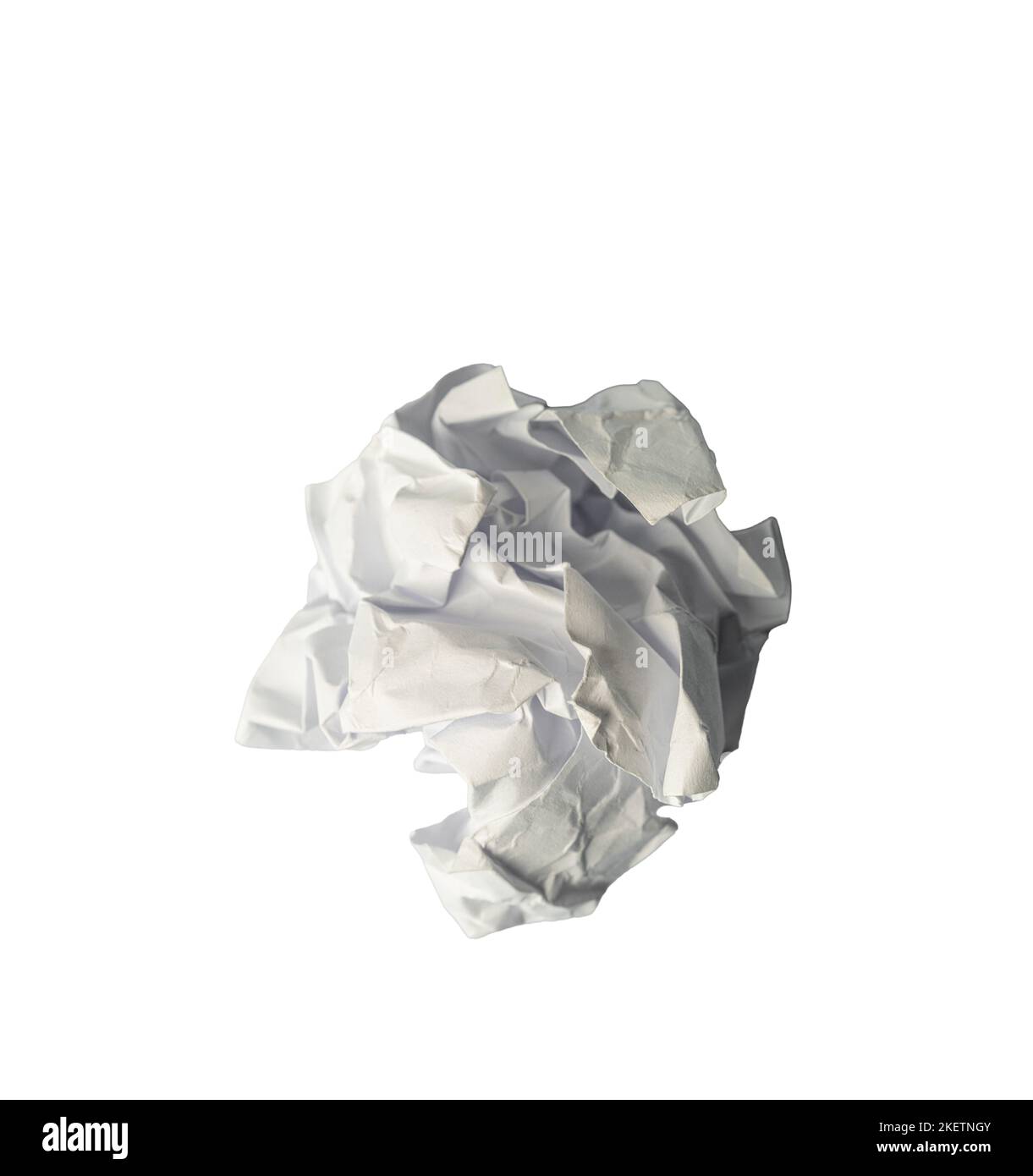 a crumpled sheet of paper on a transparent background Stock Photo - Alamy