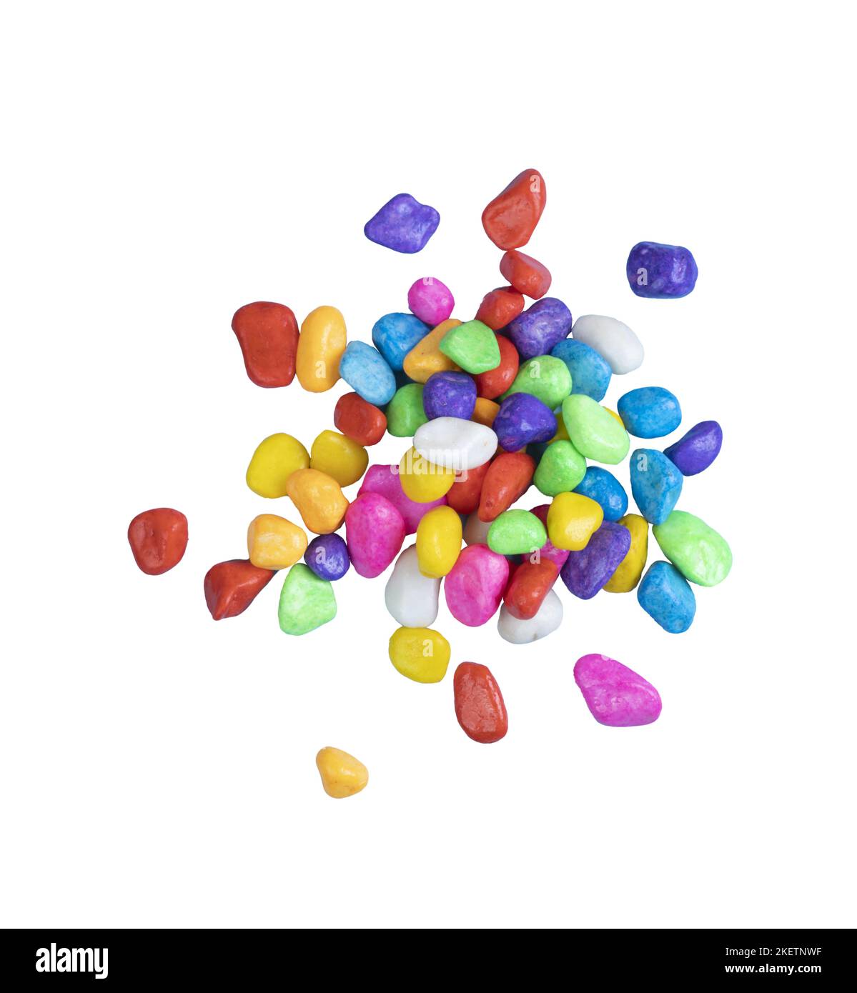 a bunch of colored pebbles on a transparent background Stock Photo - Alamy