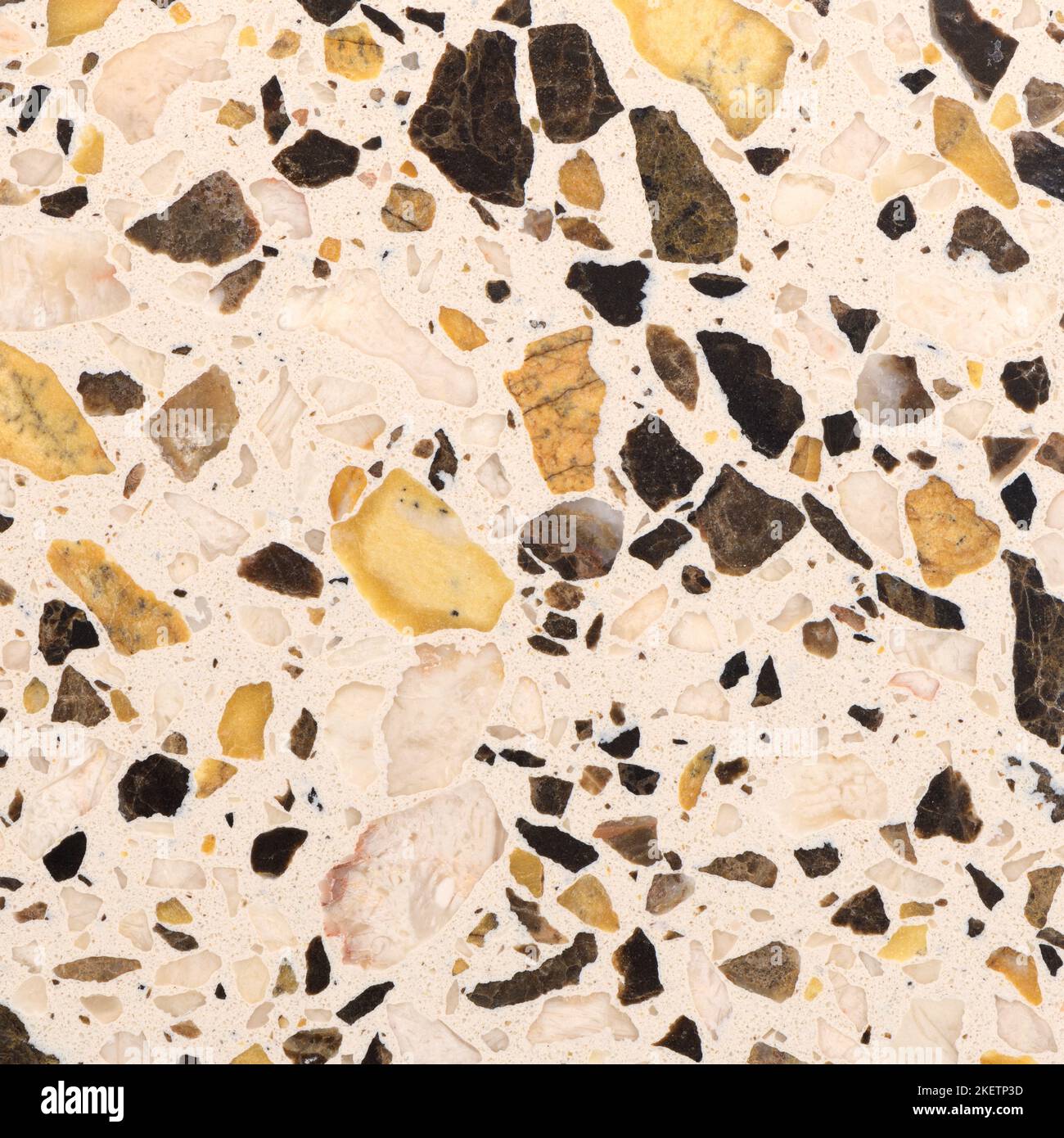 Close up of a recycled compressed stone chipboard. Useful for designers ...