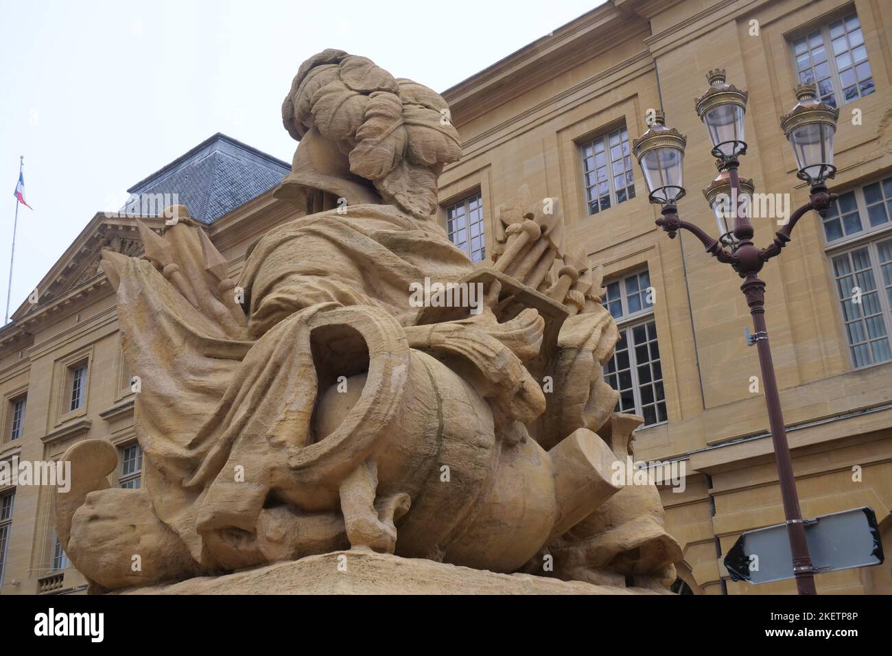 Monument tto General Patton, Metz, Moselle, Lorraine, Grand Est region ...