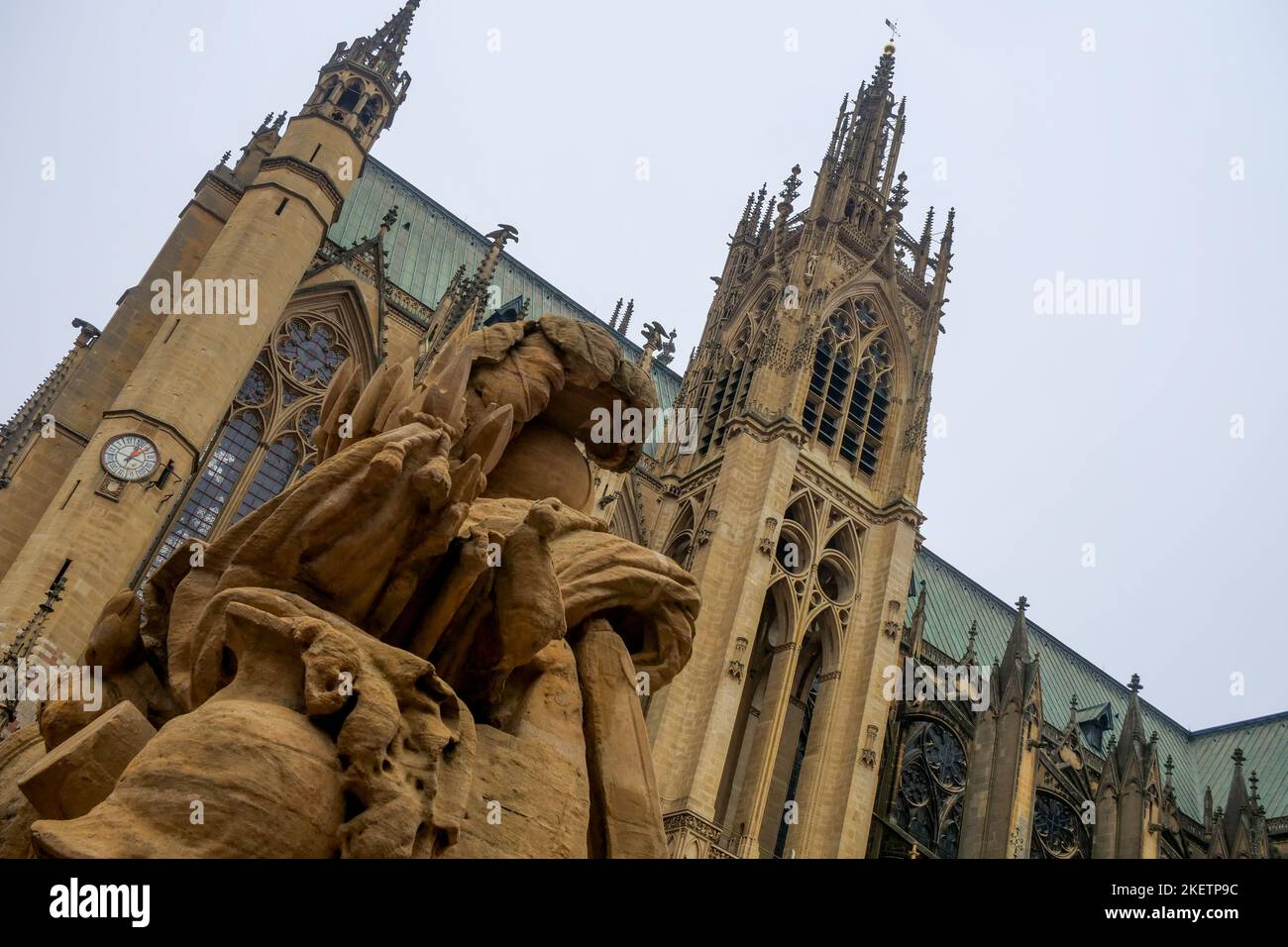 Monument tto General Patton, Metz, Moselle, Lorraine, Grand Est region ...