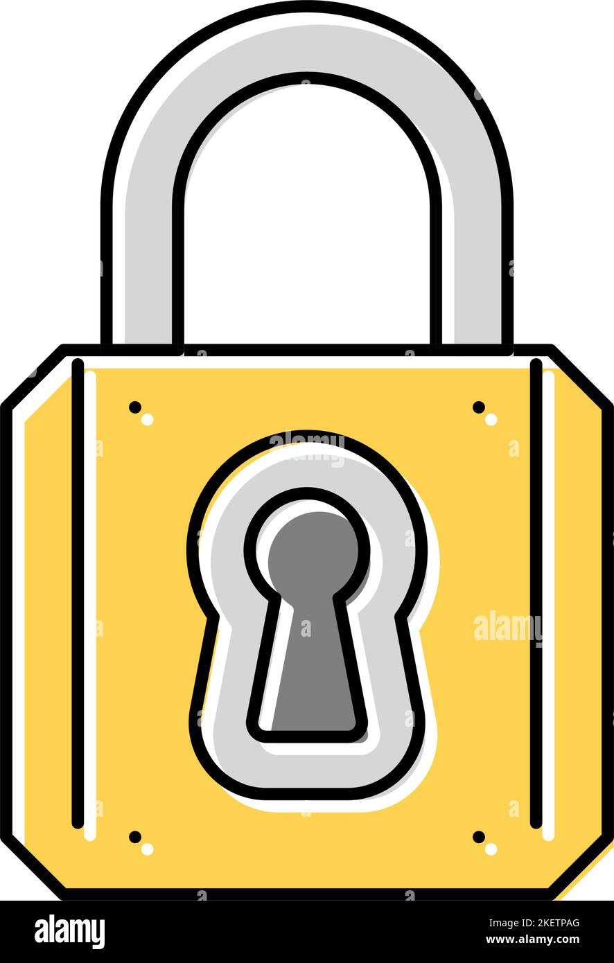 keyhole padlock color icon vector illustration Stock Vector Image & Art ...
