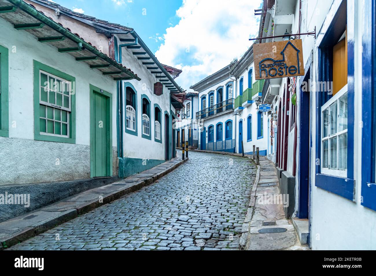 Ouro Preto, Brazil - March 4, 2022: city streets. UNESCO World Heritage ...