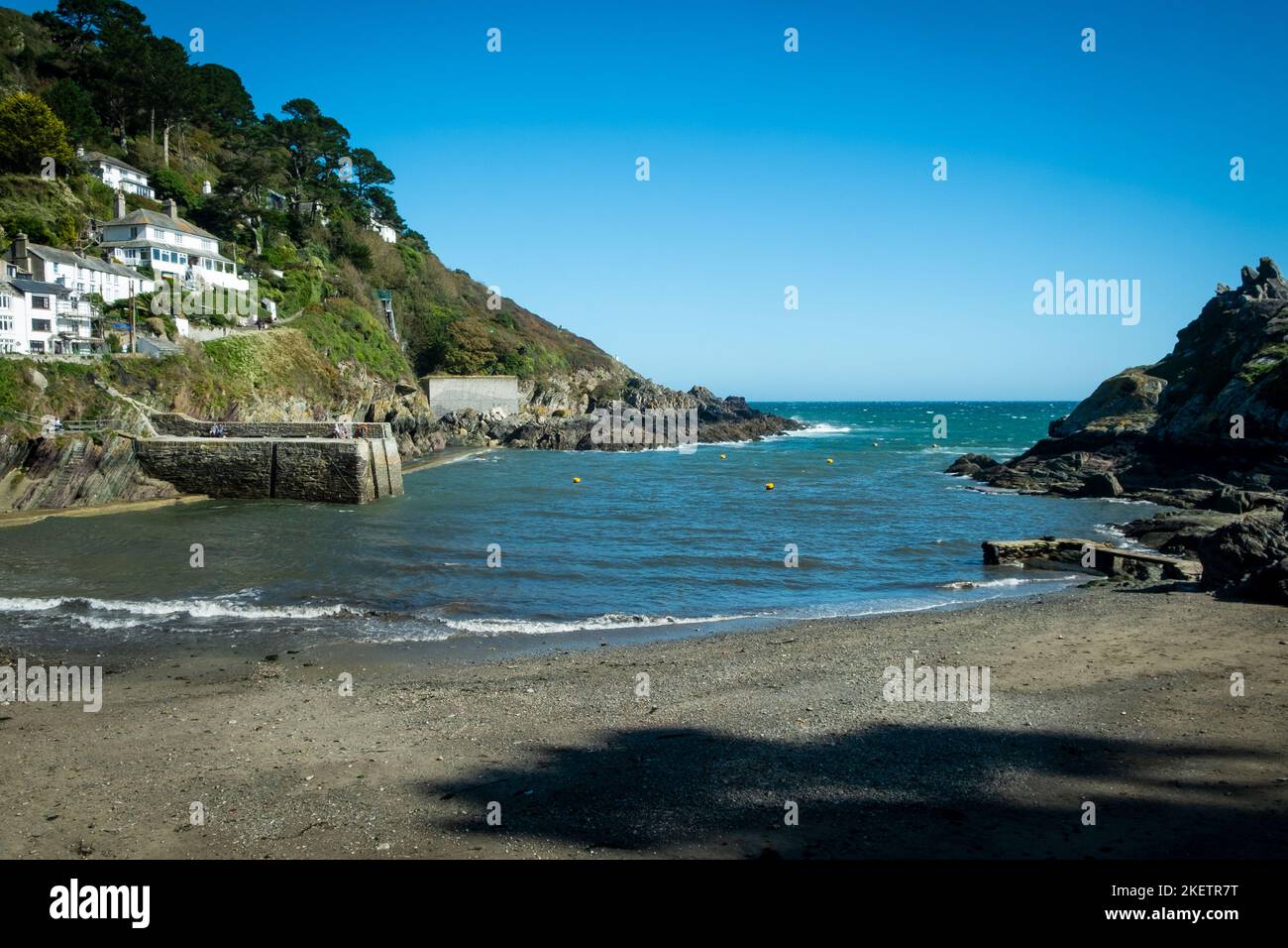 Polperro beach hi-res stock photography and images - Alamy